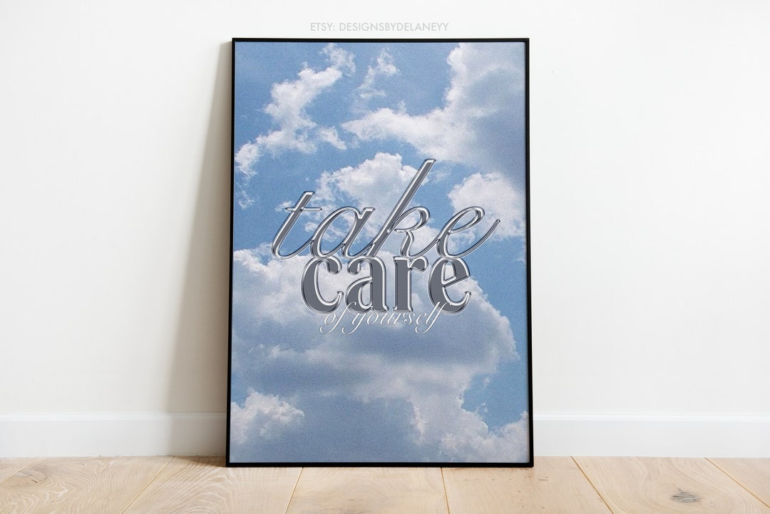 Retro Wall Art | Take Care | Digital Download - Etsy