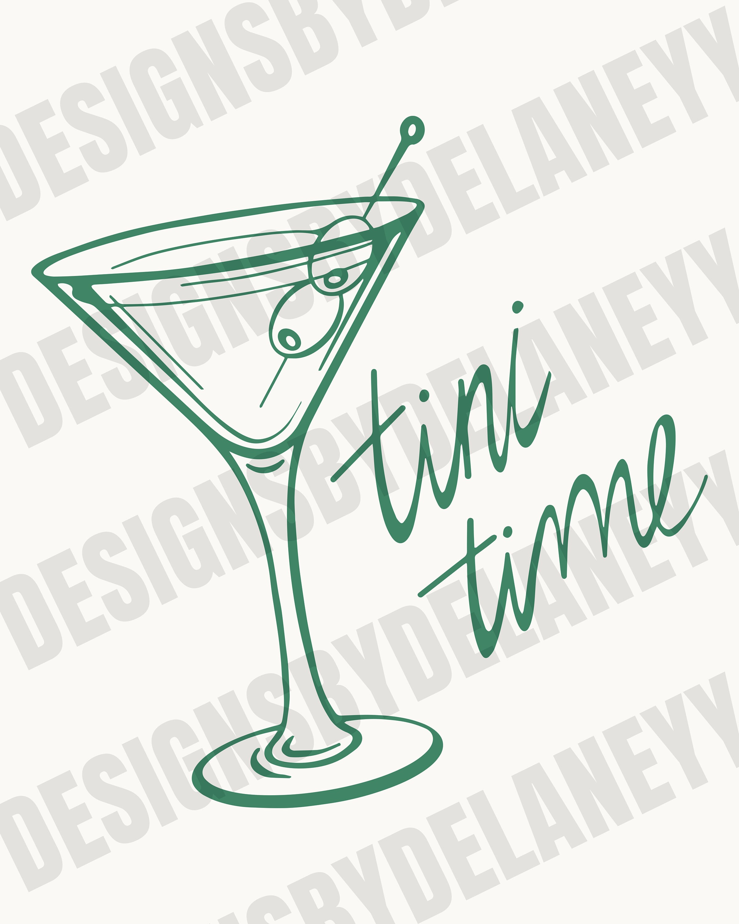 Trendy Wall Art | Tini Time Print | Digital Download - Etsy