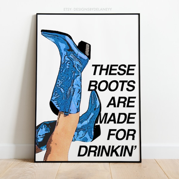 Blue Boots - Etsy