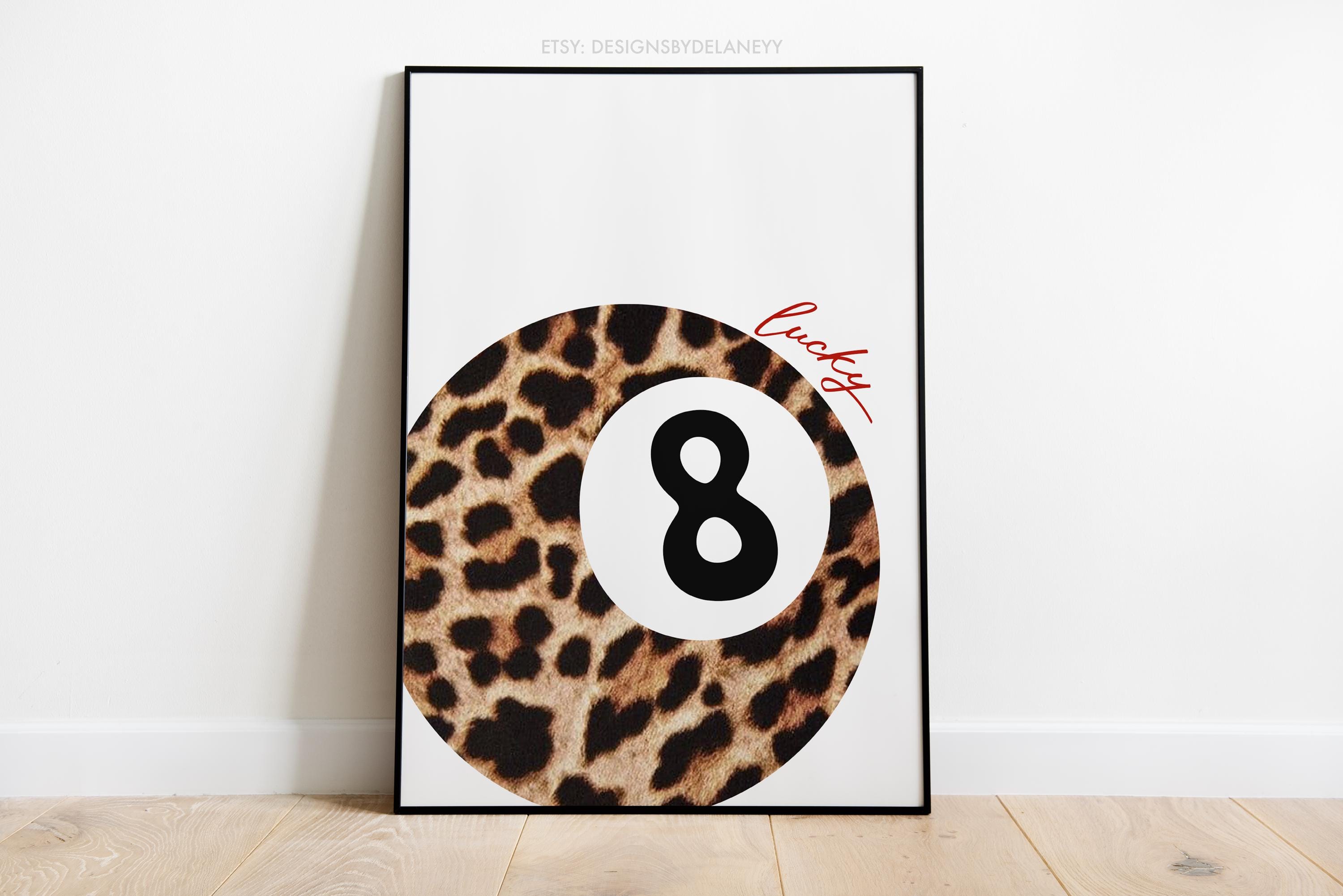 Wall Art | Cheetah 8 Ball Print | Digital Download - Etsy