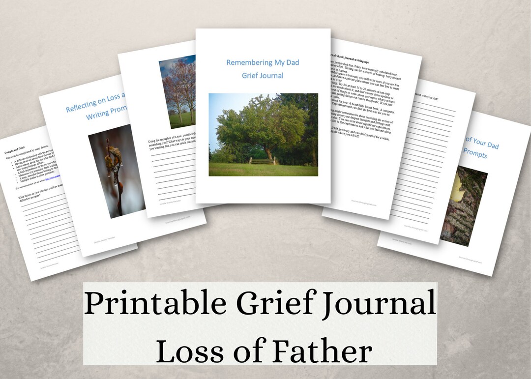 Memory Book - Loss of Dad - Printable Grief Diary - Journaling Through ...