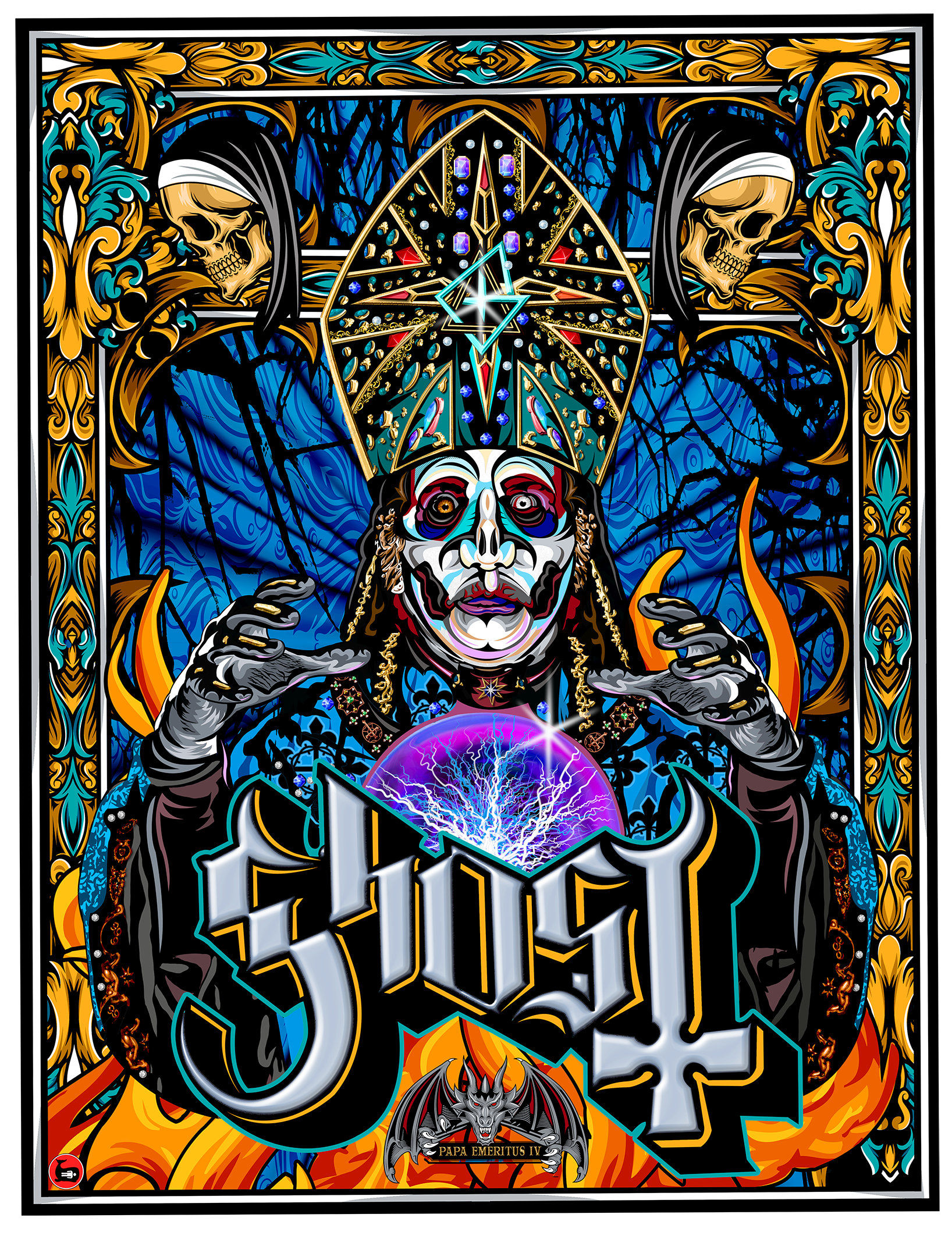Ghost Band 11x17 Print Set Of 5 Papa Emeritus smadiasoft.com