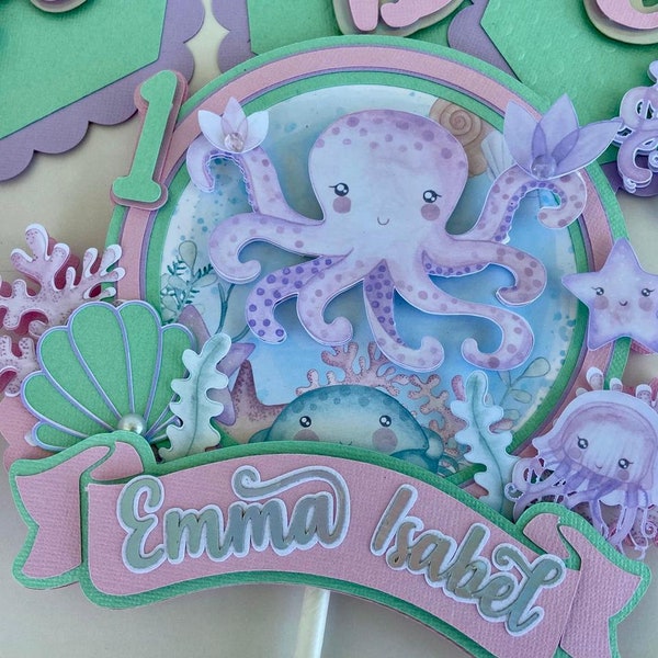 Octopus Cake Topper - Etsy