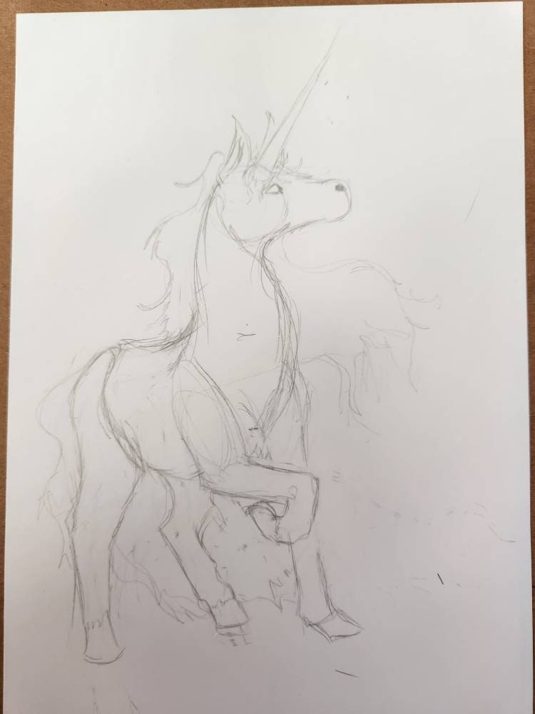 Full Body Commission Sketch Physical - Etsy