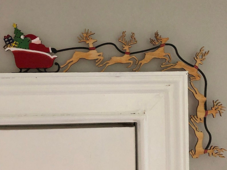 Santa Holiday Door Corners - Etsy
