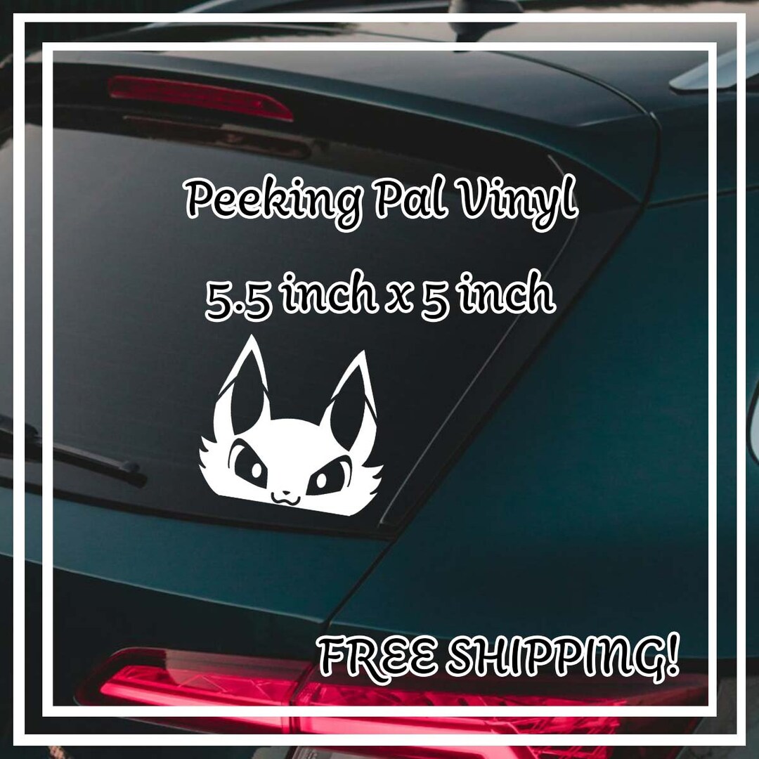 Fox Pal Peeking Vinyl - Etsy
