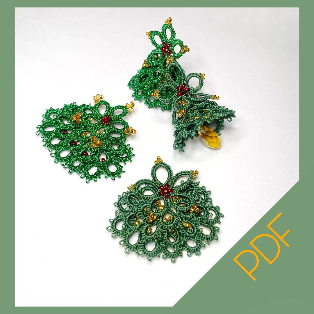 Christmas Tree 2D/3D Tatting Pattern - Etsy