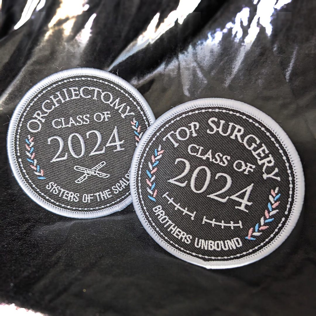 Trans Graduation Patches 2024 - Top Surgery and Orchiectomy - Etsy