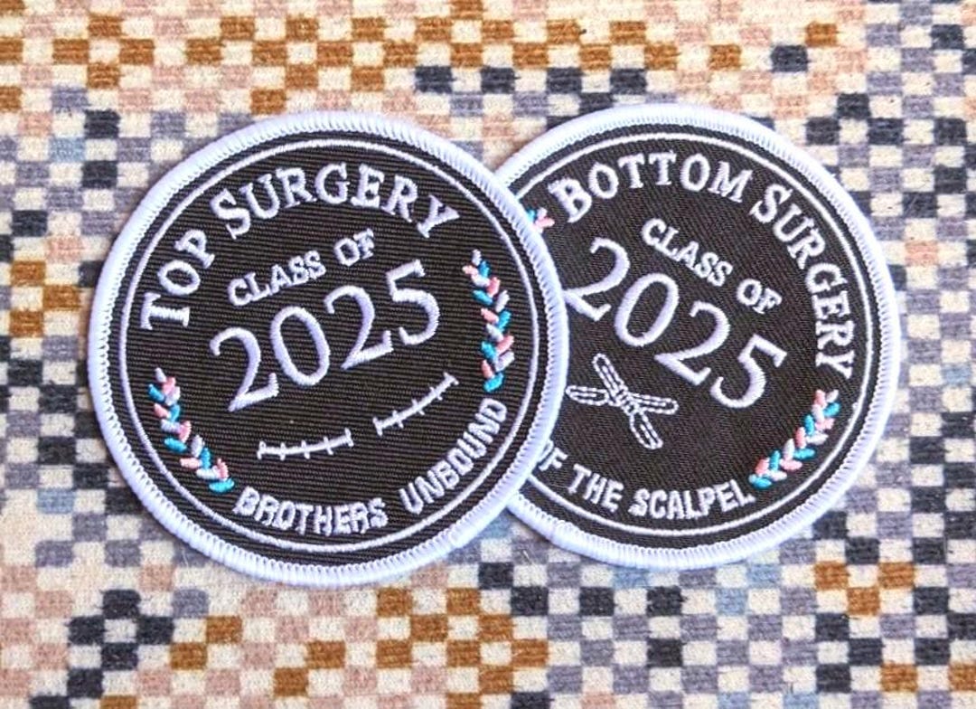 Trans Graduation Patches 2025 - Top Surgery and Bottom Surgery - Etsy