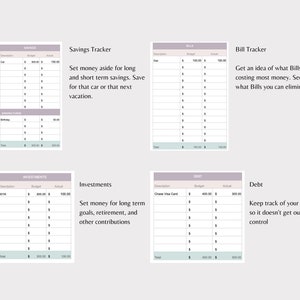 Monthly Budget Spreadsheet Template for Google Sheets, Budget Planner ...