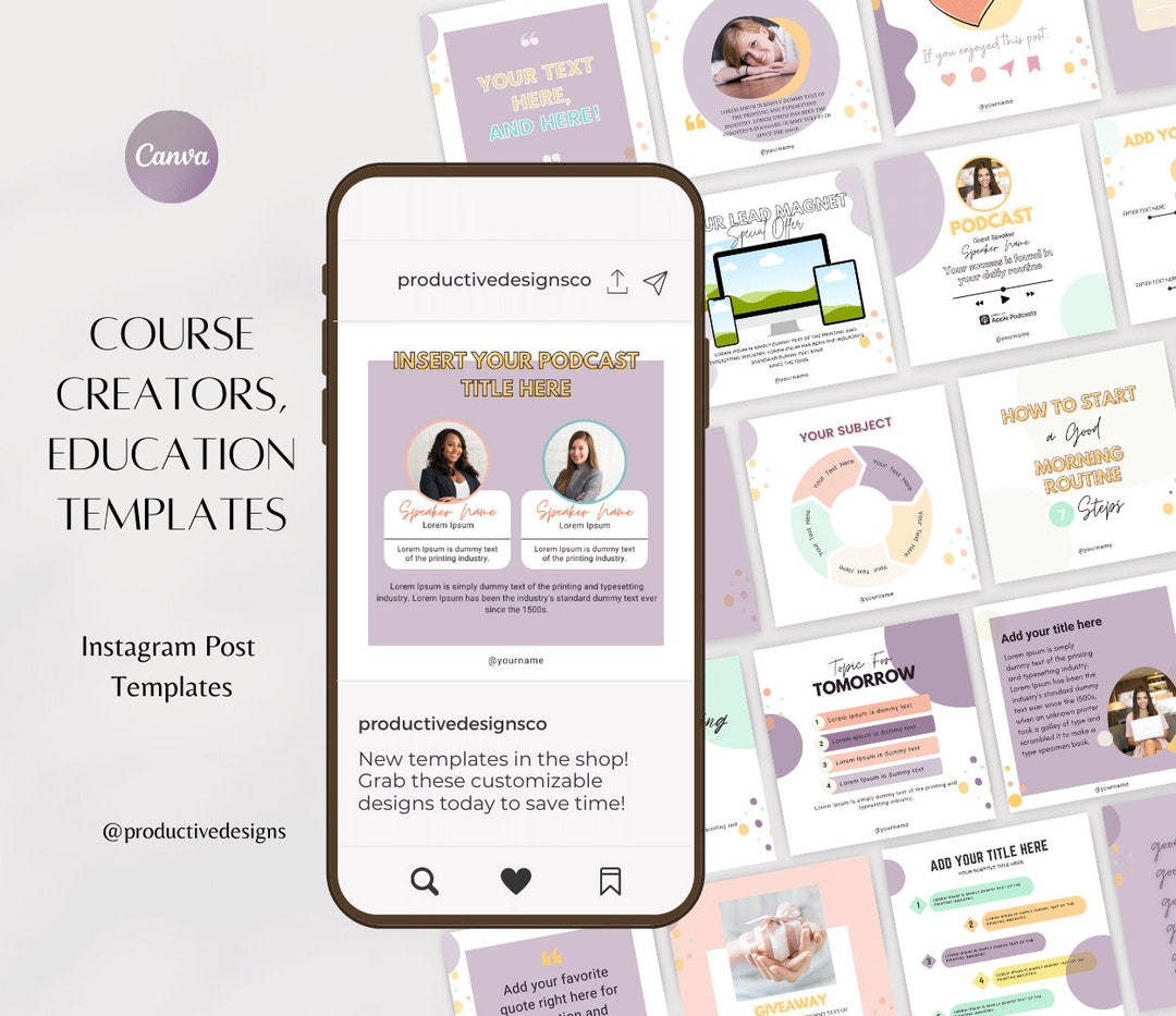 Education Instagram Canva Template, Instagram Post Template, Fun ...