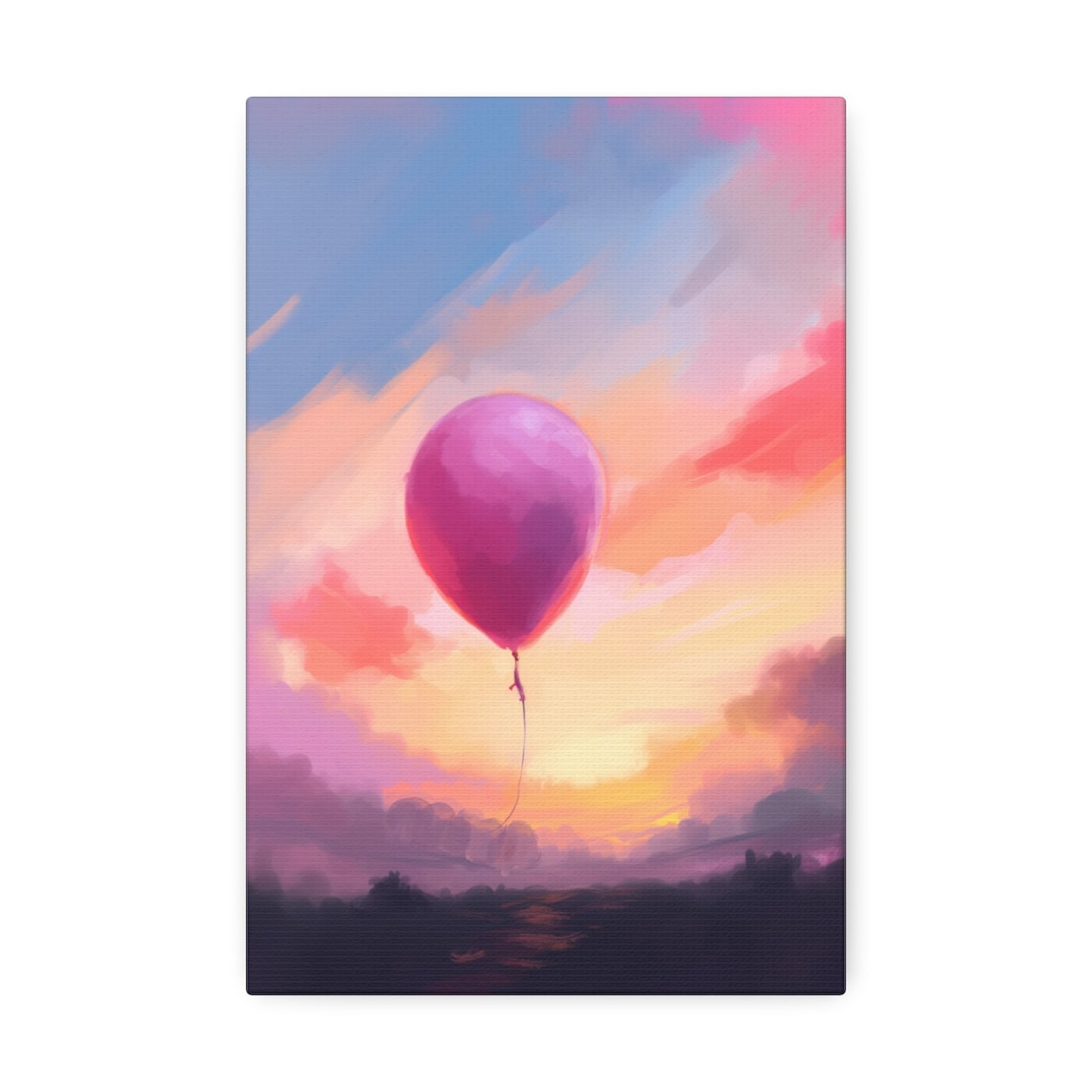 ACNH Present Sunset Oil Painting ACNH Canvas Painting Acnh Art, ACNL ...