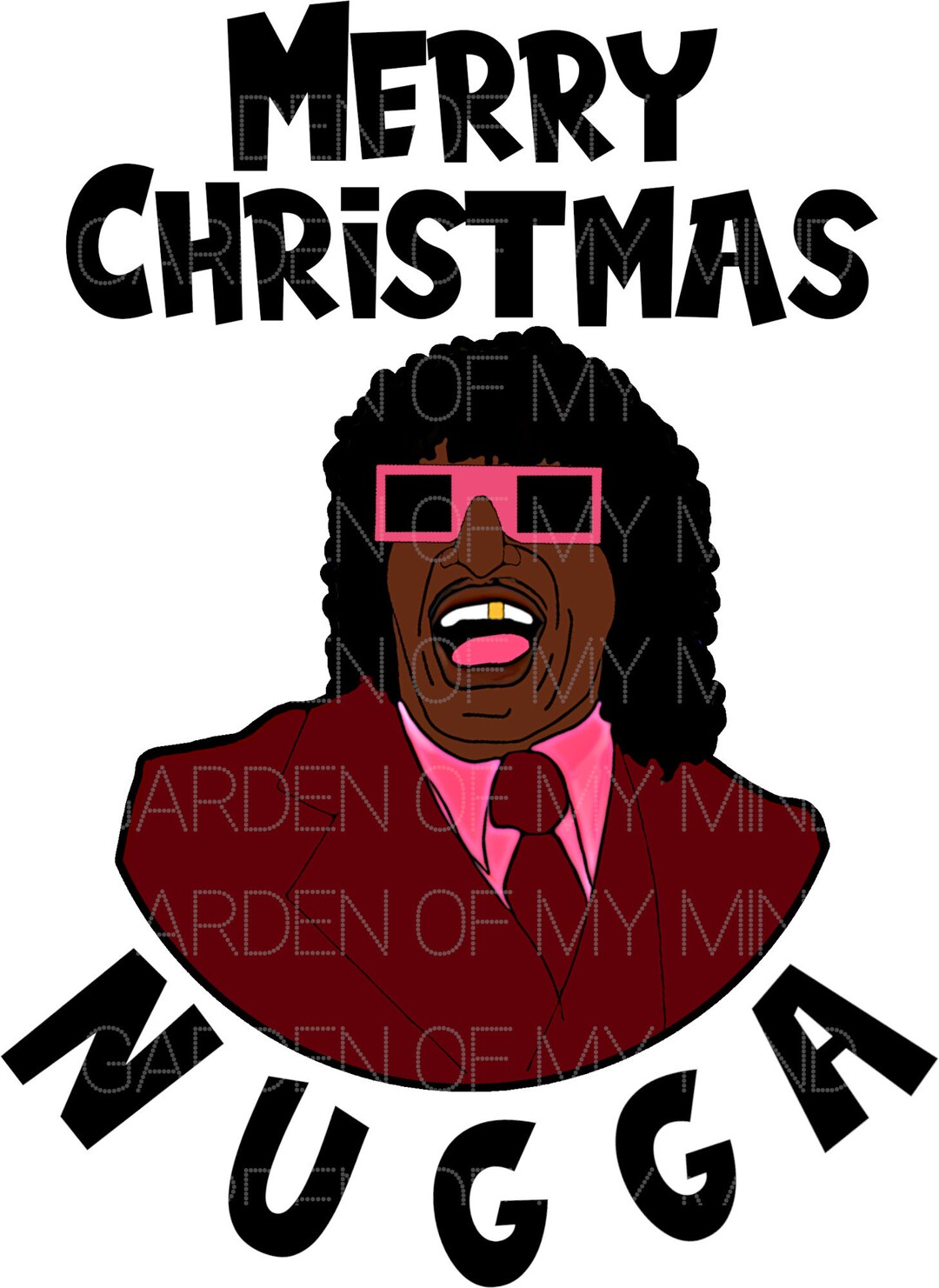 Merry Christmas Nugga, Pinky , PNG - Etsy