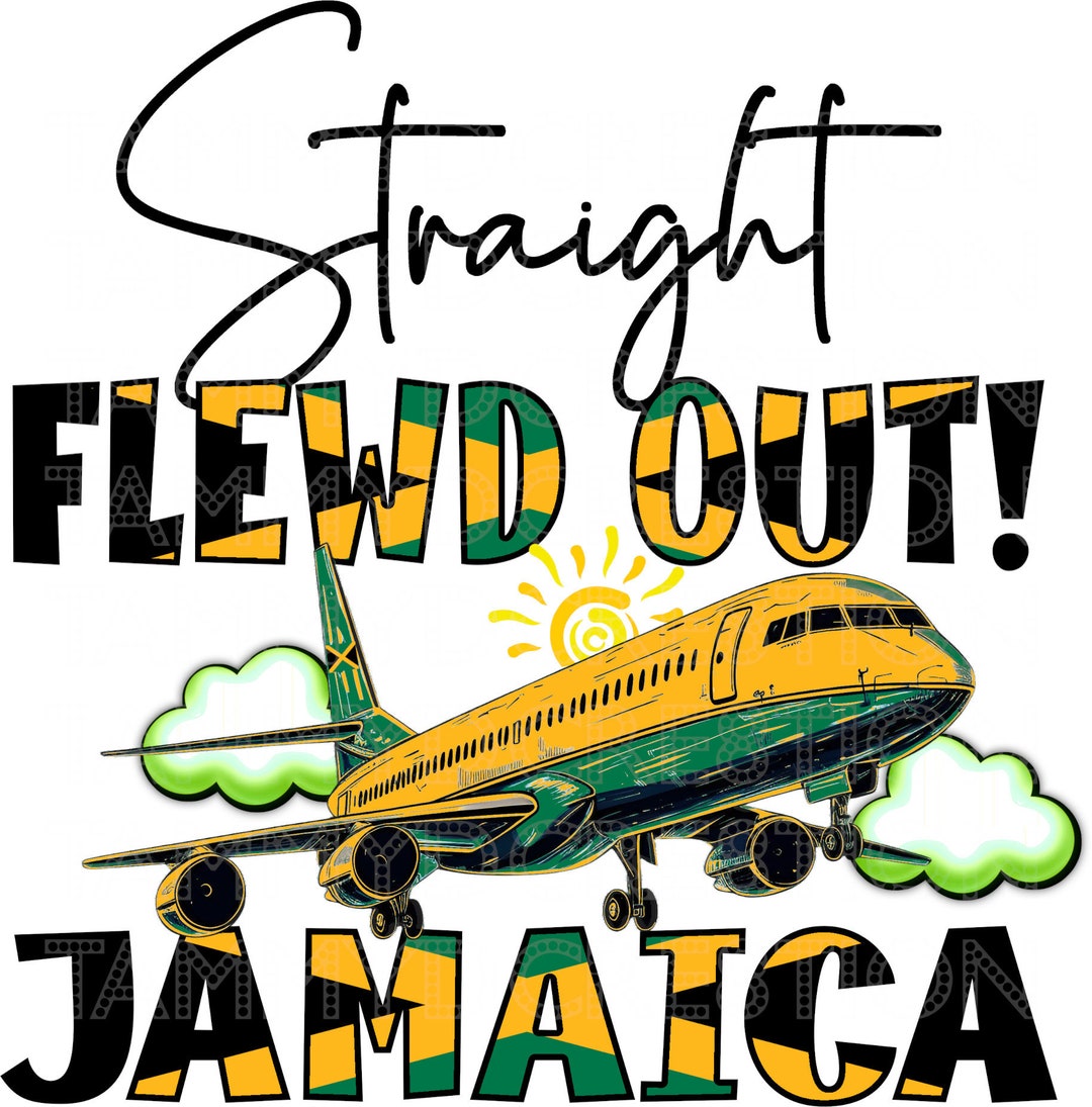 Straight Flew Out Jamaica, PNG - Etsy