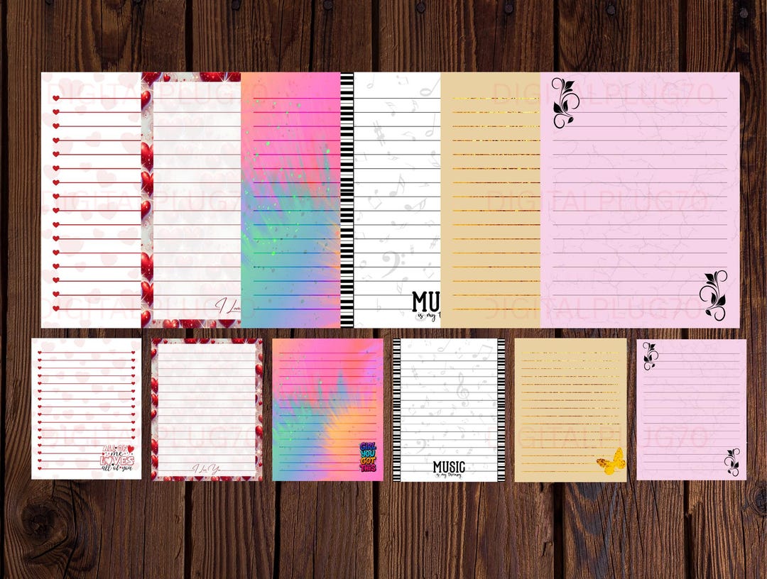 Printable Stationery Pack, Unique Letter Writing Paper (digital File ...