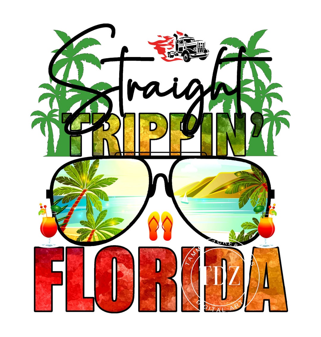 Straight Trippin Florida PNG - Etsy