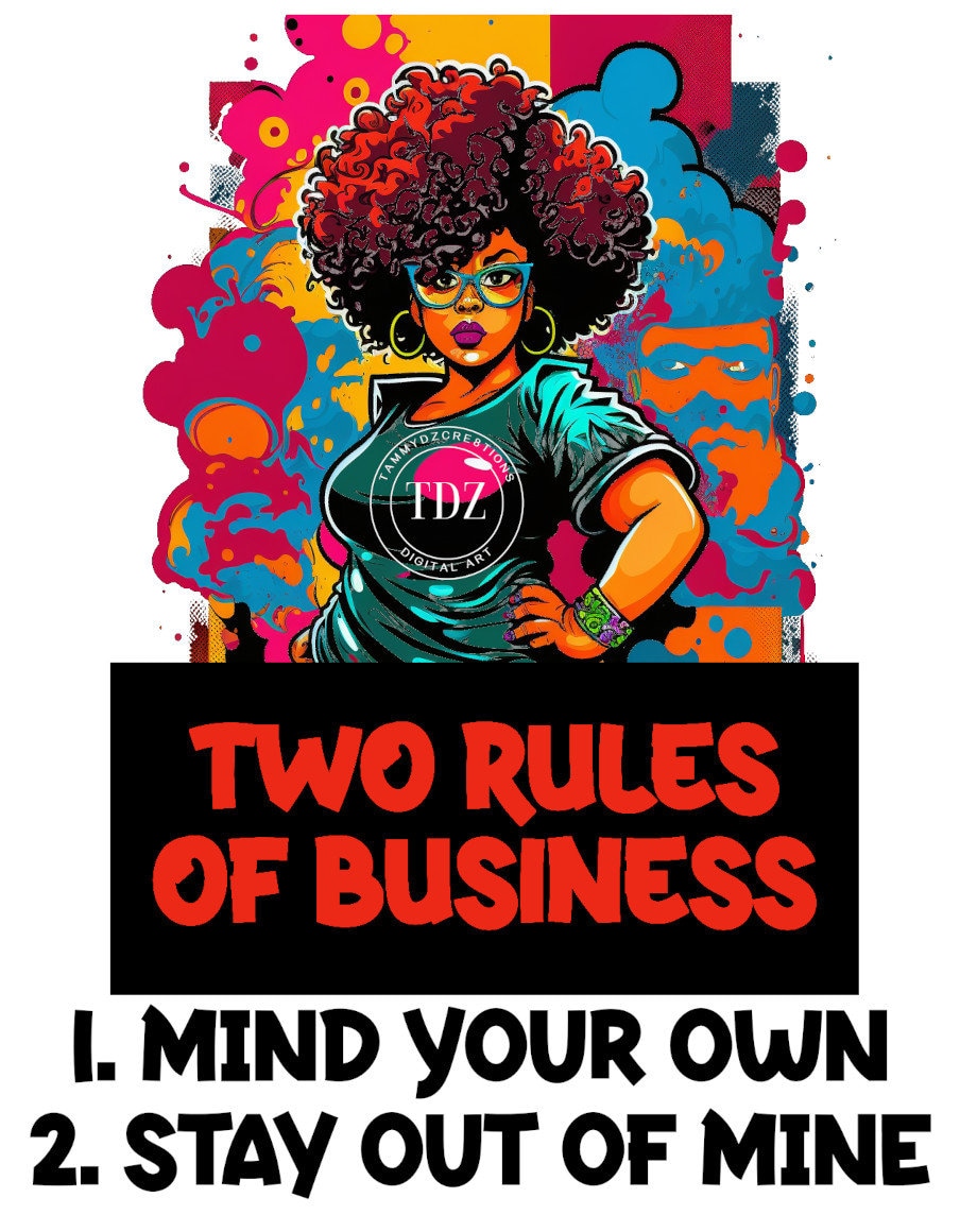 Two Rules of Business PNG - Etsy