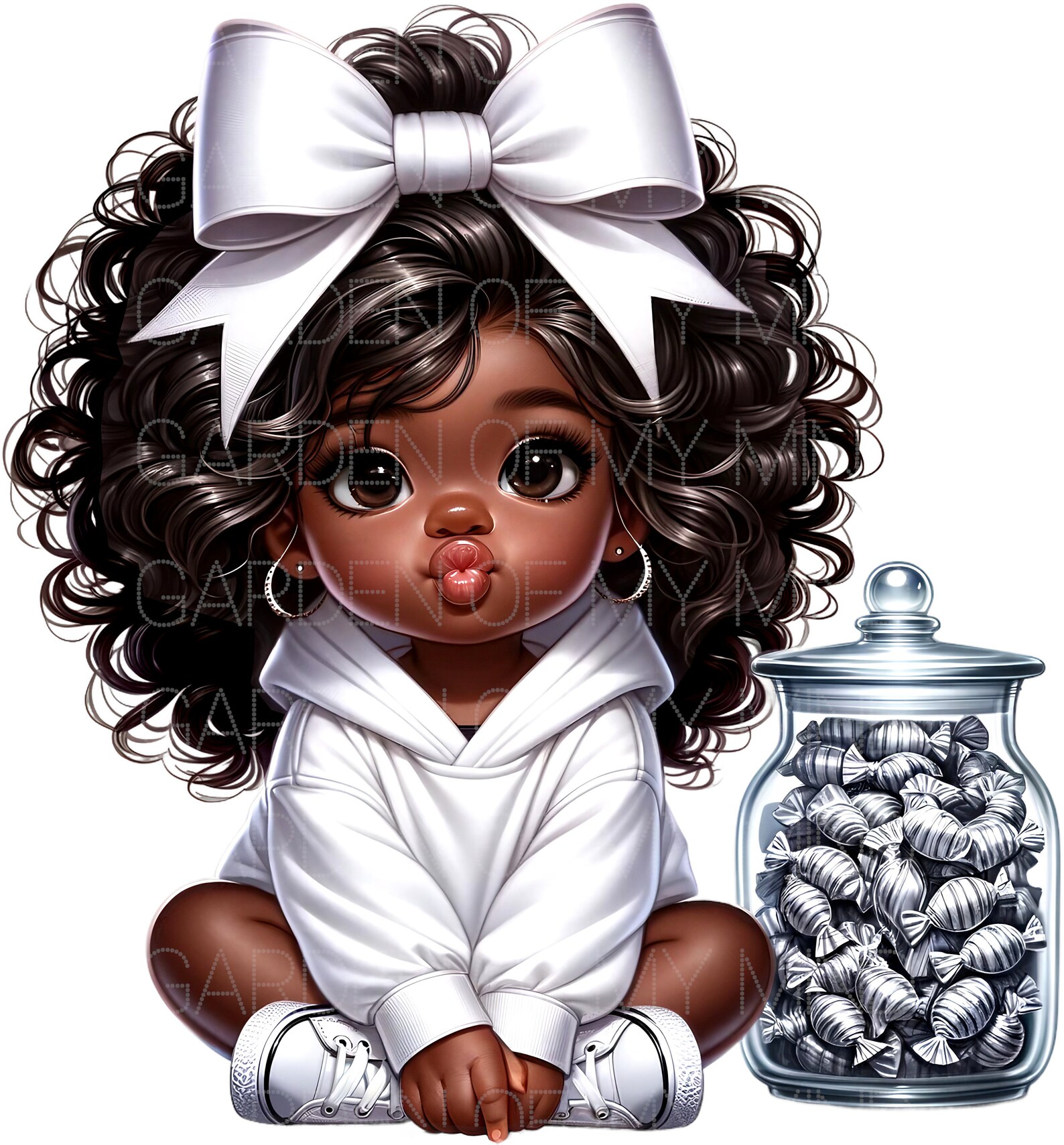 Kissy Face Cutie 1, PNG - Etsy