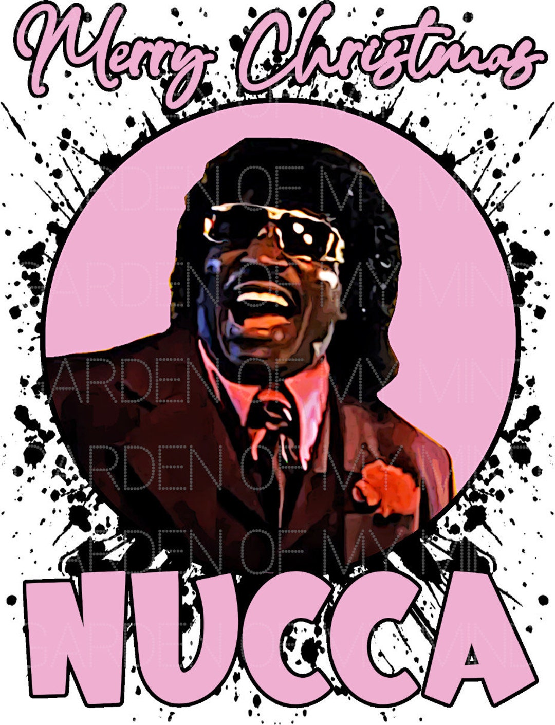 Merry Christmas Nucca With Splash, PNG - Etsy
