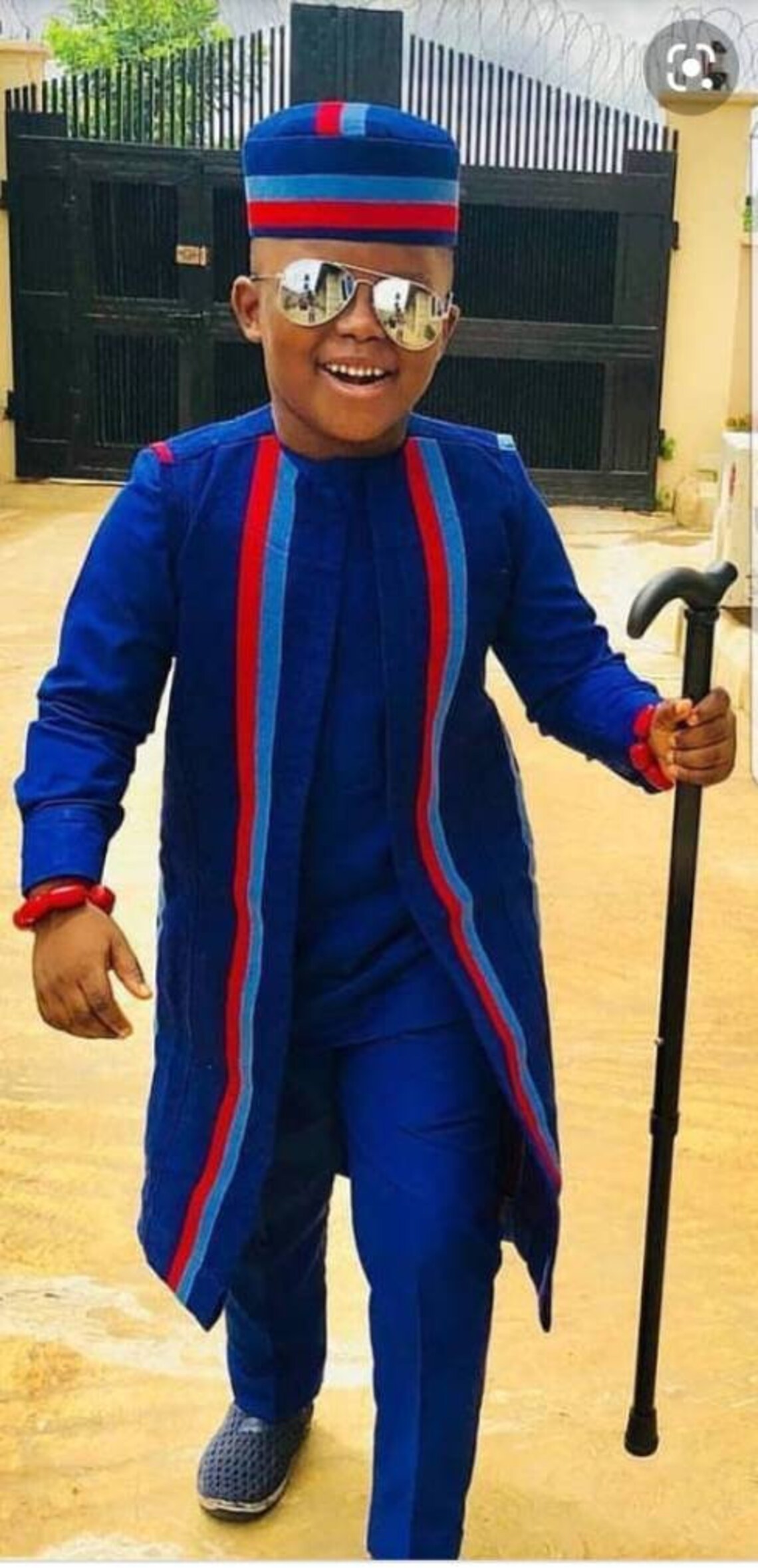 Blue African Boy's Native Suit,african Clothing for Boys,african Boy's ...