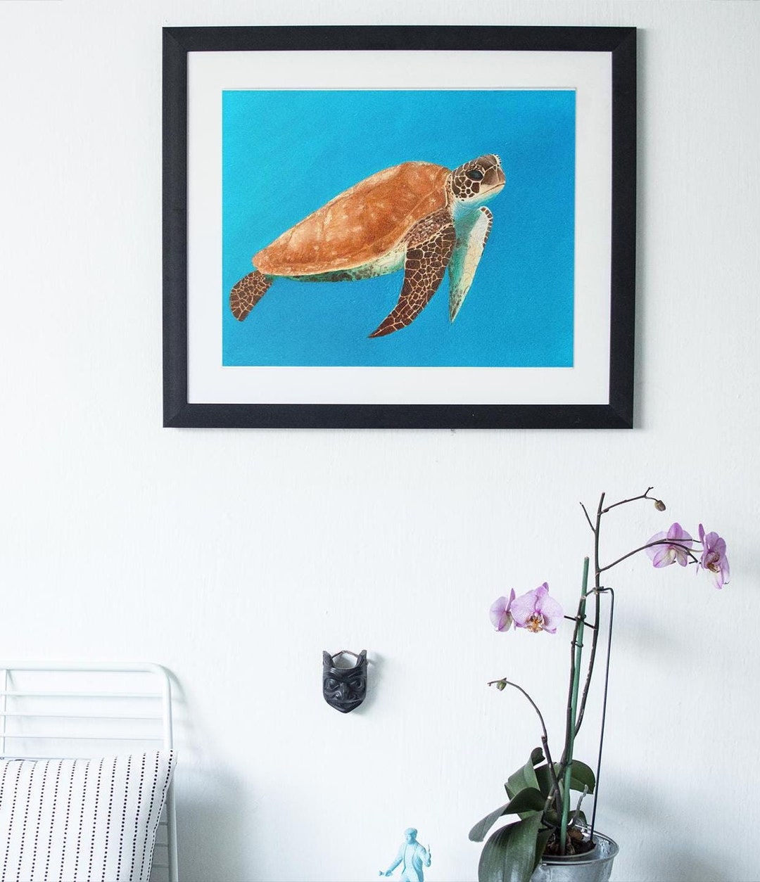 Sea Turtle Art Print: Signed Ocean Wildlife Archival Matte Paper - Etsy