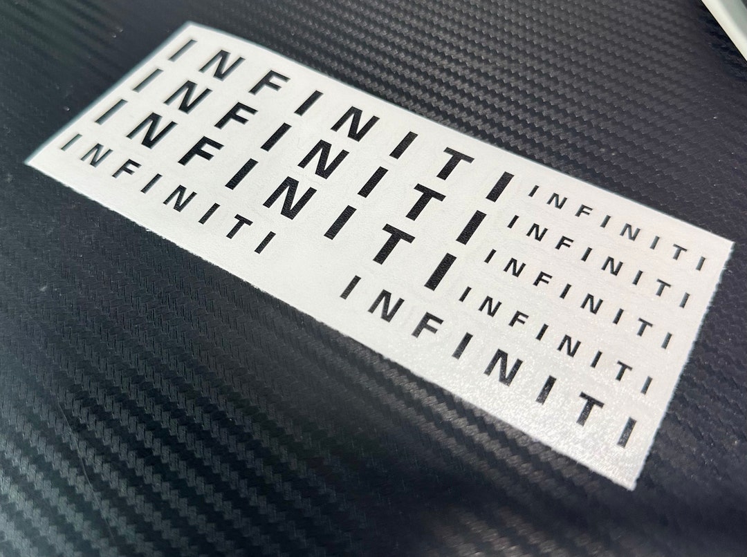 9 INFINITI Brake Caliper Logo Vinyl Decals Stickers Heat Resistant Many ...