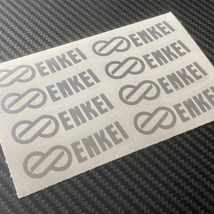8 Enkei Logo Vinyl Decals Stickers for GTC01 PF01 RPF1 Wheels Rims You ...
