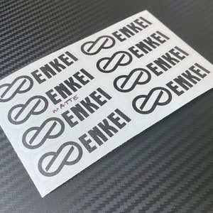 8 Enkei Logo Vinyl Decals Stickers for GTC01 PF01 RPF1 Wheels Rims You ...