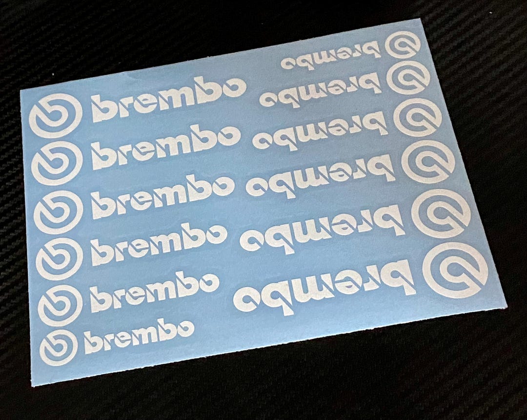 12 Brembo Decal Sticker Vinyl Caliper Brake Multi Color Heat Resistant ...
