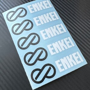 5 Enkei Logo Vinyl Decals Stickers for Spokes of Wheels Rims You Choose ...