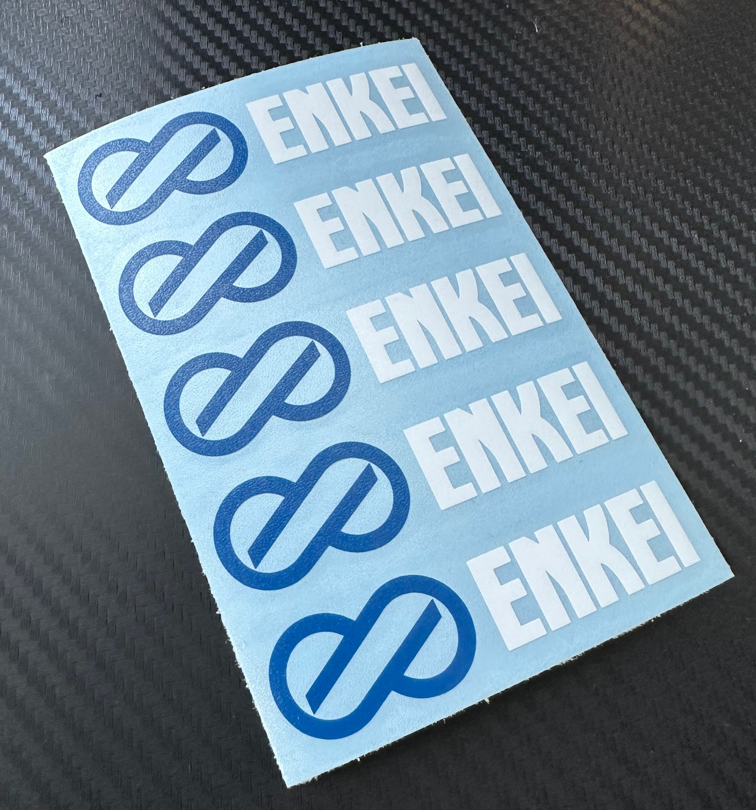 5 Enkei Logo Vinyl Decals Stickers for Spokes of Wheels Rims You Choose ...