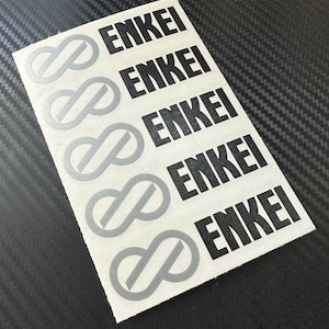 5 Enkei Logo Vinyl Decals Stickers for Spokes of Wheels Rims You Choose ...