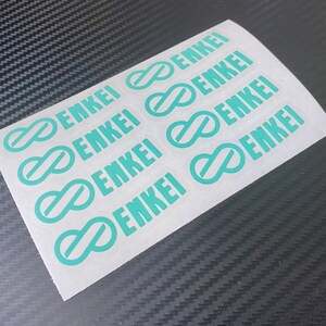 8 Enkei Logo Vinyl Decals Stickers for GTC01 PF01 RPF1 Wheels Rims You ...