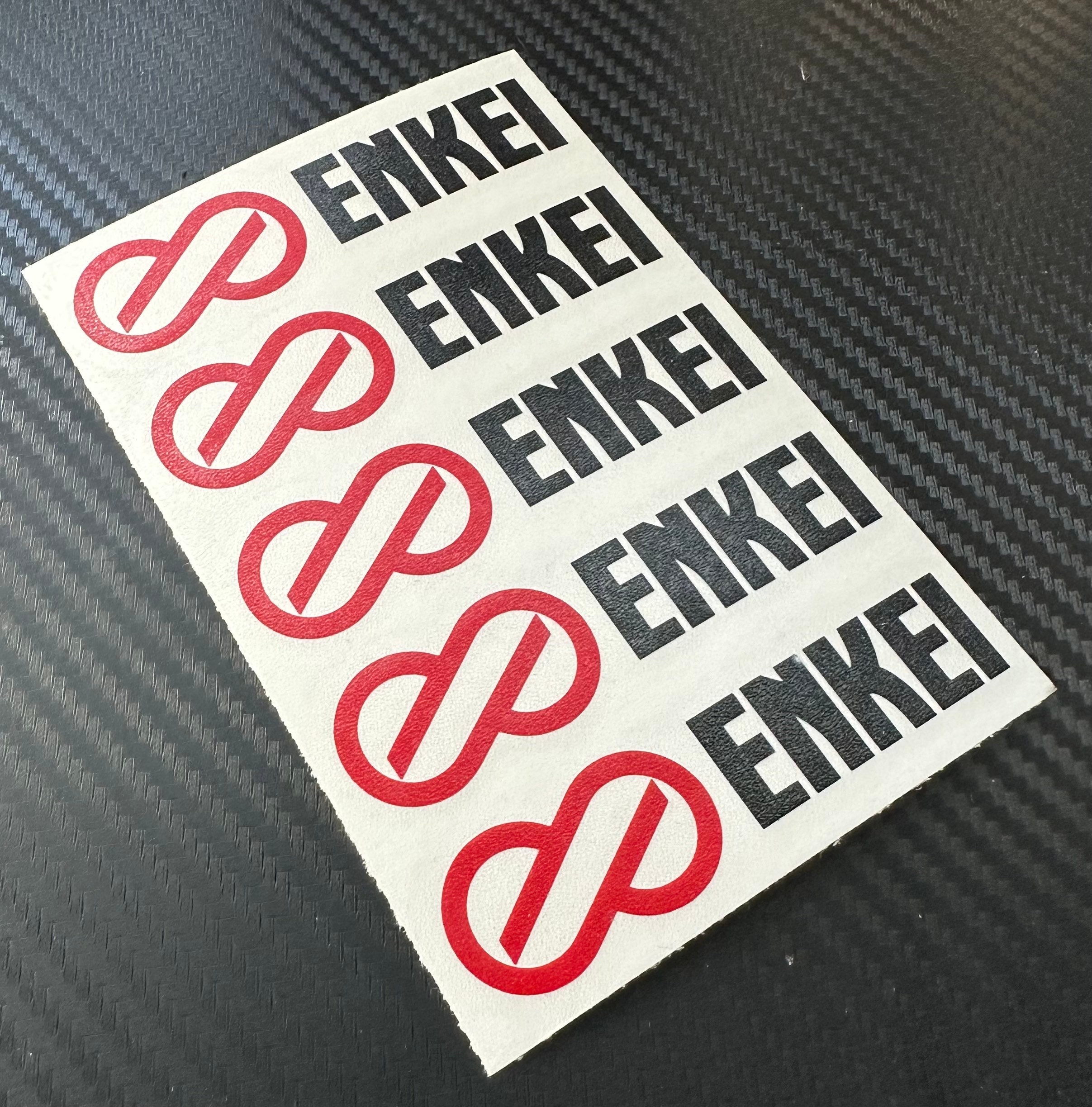 5 Enkei Logo Vinyl Decals Stickers for Spokes of Wheels Rims You Choose ...