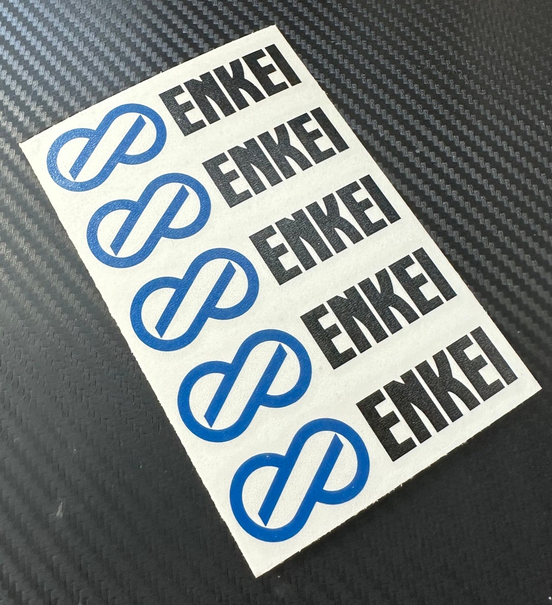 5 Enkei Logo Vinyl Decals Stickers for Spokes of Wheels Rims You Choose ...