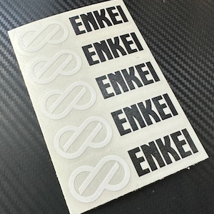 5 Enkei Logo Vinyl Decals Stickers for Spokes of Wheels Rims You Choose ...