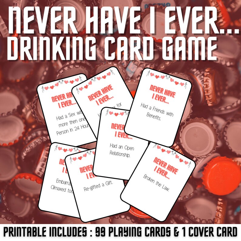 Habe ich noch nie Druckbares Spiel Kartenspiel für - Etsy.de