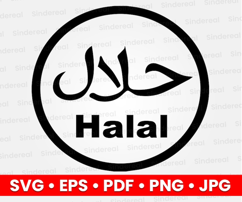 Halal SVG, Halal Certificate SVG, Islam Muslim Food SVG, Halal ...