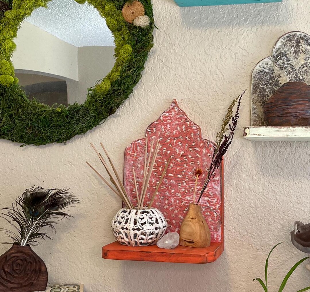 Altar Shelf, Shrine Shelf, Curiosity Shelf, Wall Décor for Trinkets and ...