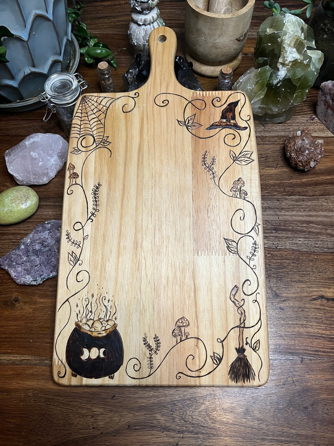 Kitchen Witch Cutting Board, Gift Decor - Etsy