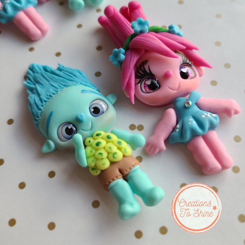 Handmade Troll Clay Embellishment: Bow Centerpiece Supply - Etsy