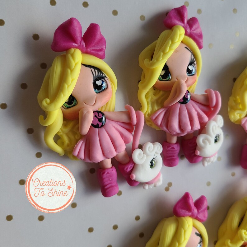 SET of 2 BARBIE GIRL Clay - Etsy