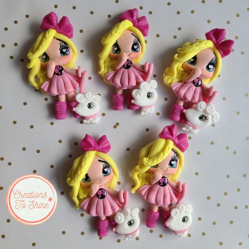 SET of 2 BARBIE GIRL Clay - Etsy