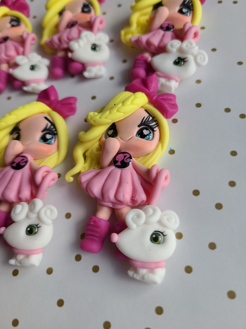 SET of 2 BARBIE GIRL Clay - Etsy