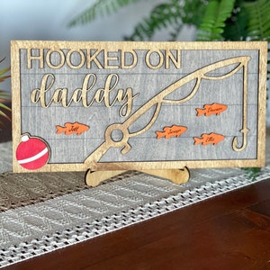 Hooked on Daddy Fishing Gift / Christmas Gift for Dad / Personalized ...