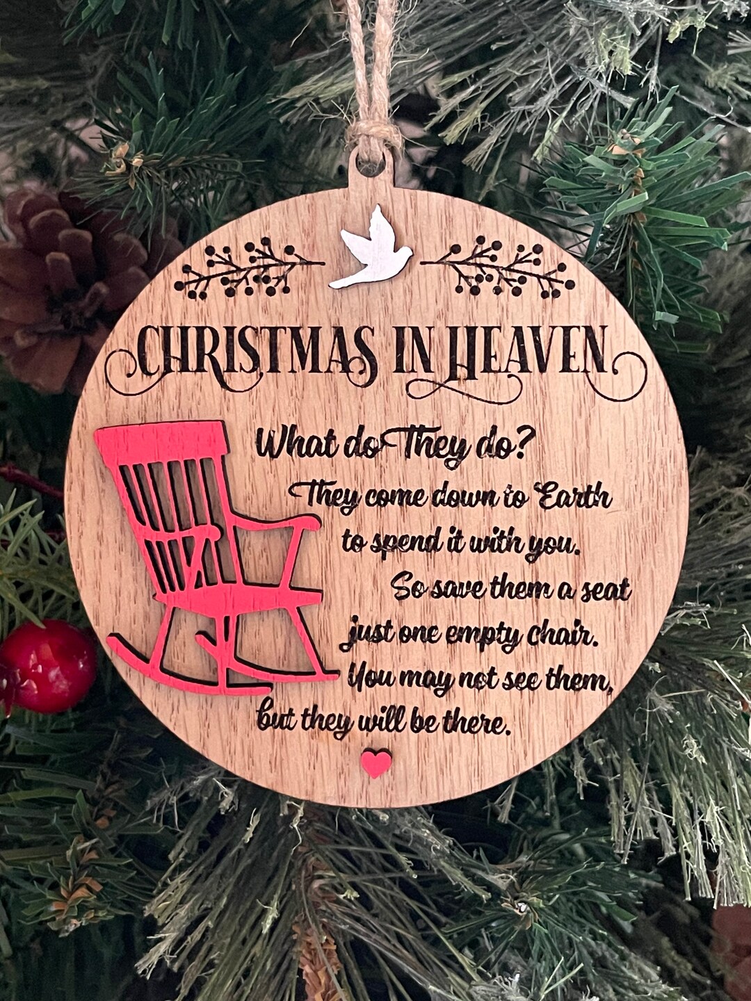 Memorial Christmas Ornament / Memorial Gift / Sympathy Gift - Etsy