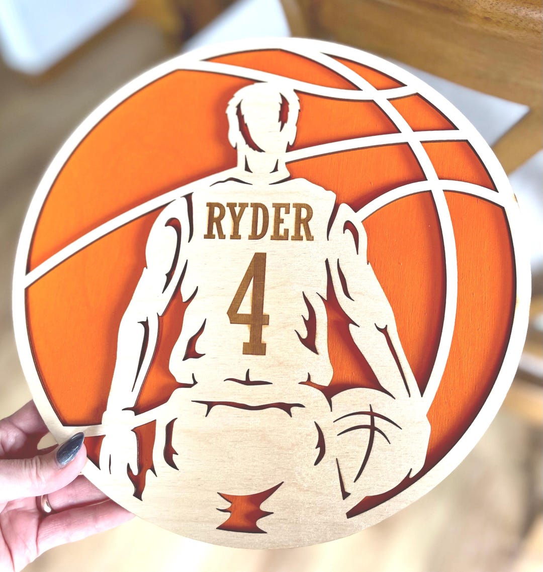 Personalized Basketball Player Wood Sign Male or Female Available - Etsy