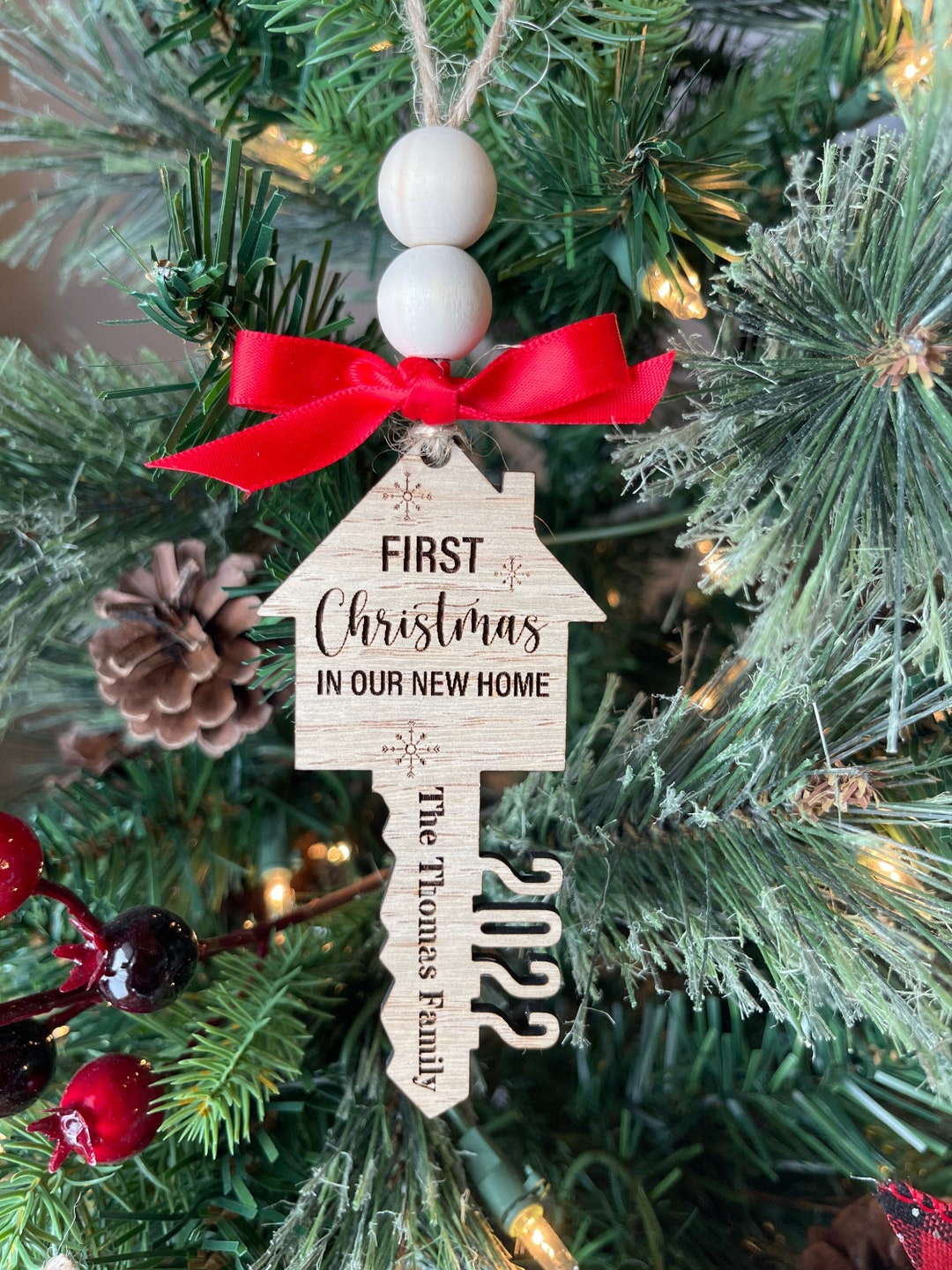 2023 New Home Key Ornament/key Christmas Ornament / First Christmas in ...