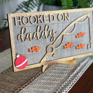 Hooked on Daddy Fishing Gift / Christmas Gift for Dad / Personalized ...