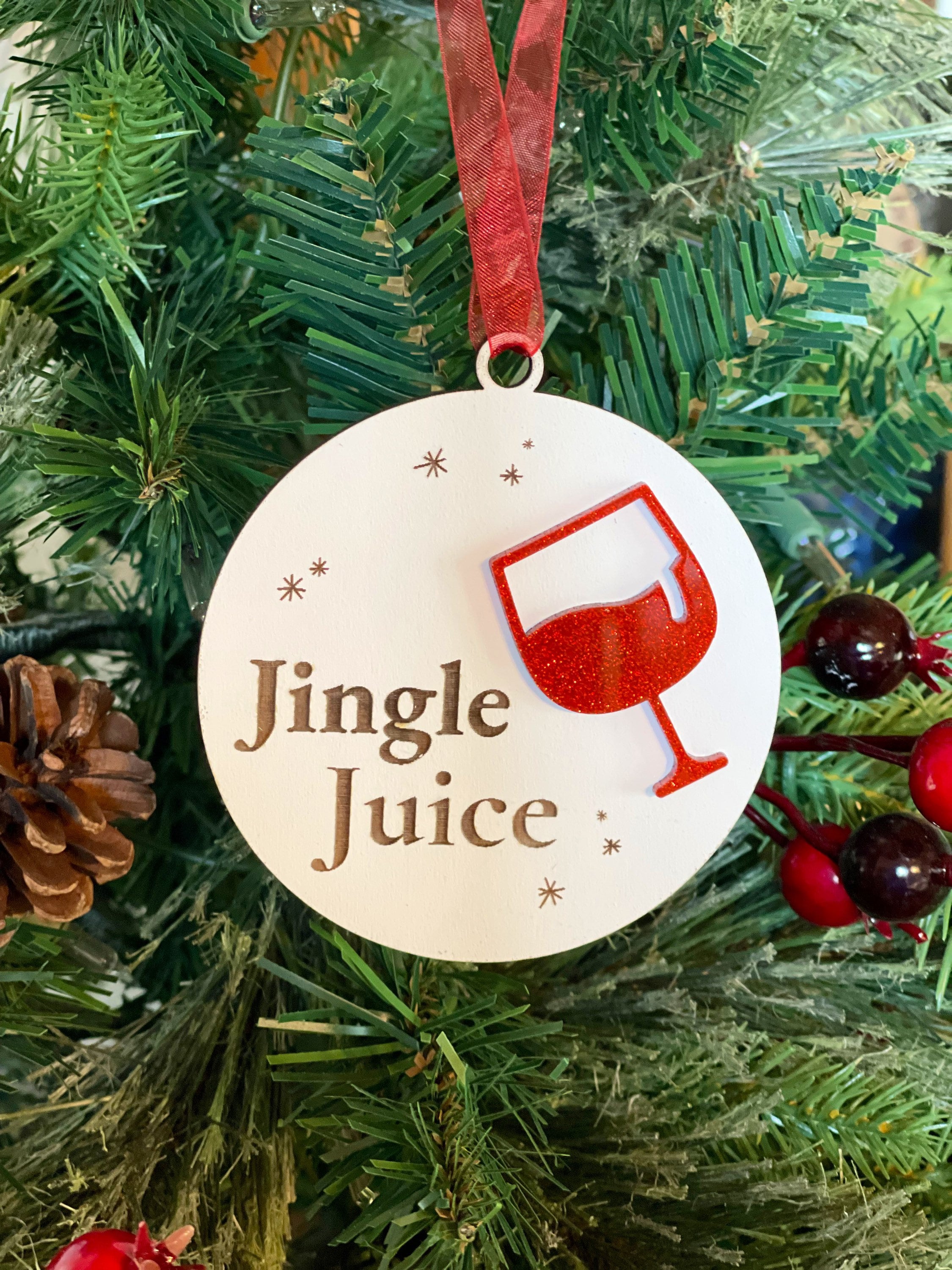 Funny Wine Ornament / Gift for Wine Lover / Jingle Juice - Etsy